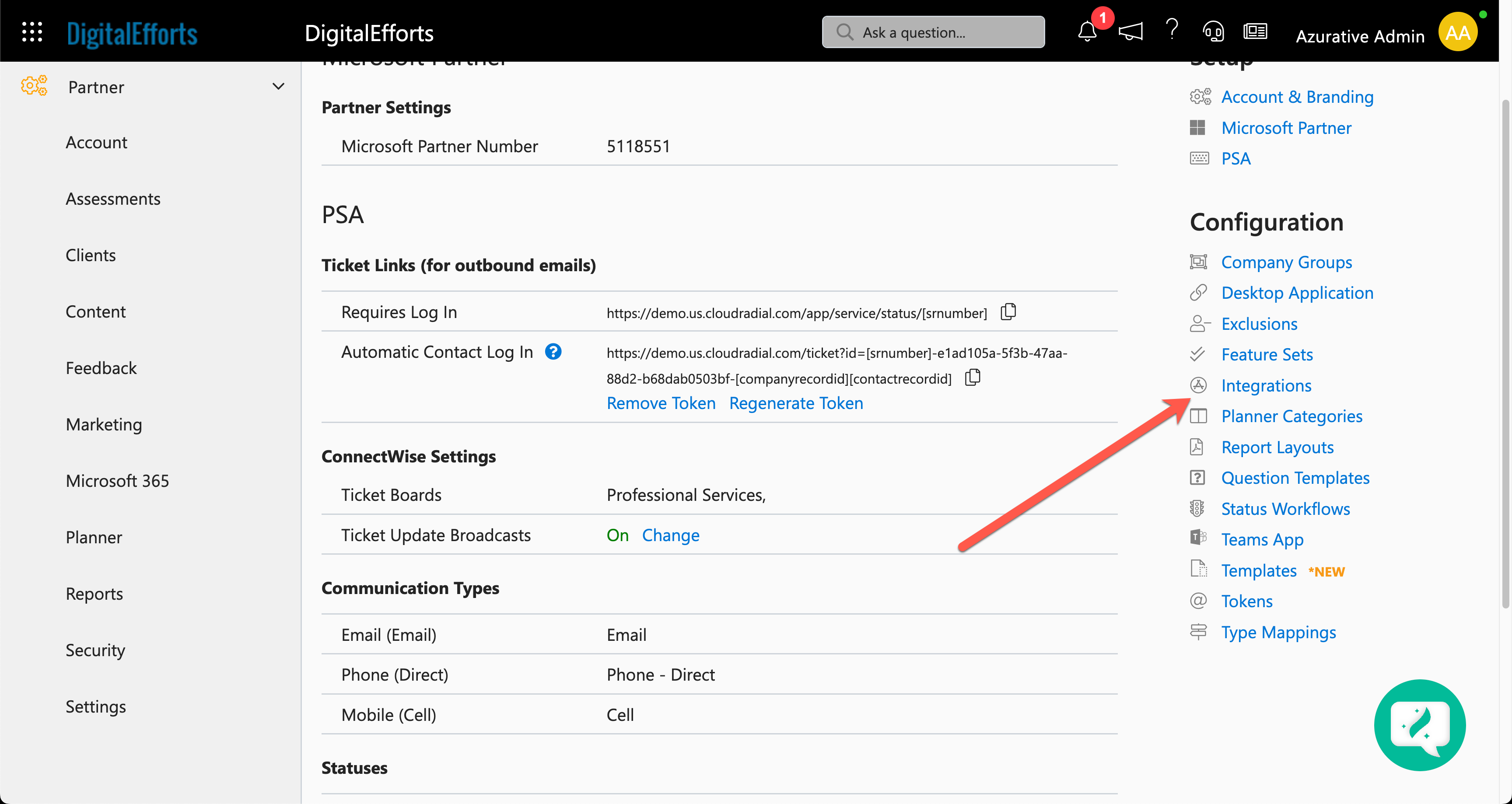 Setting Up The Gradient Msp Integration Cloudradial