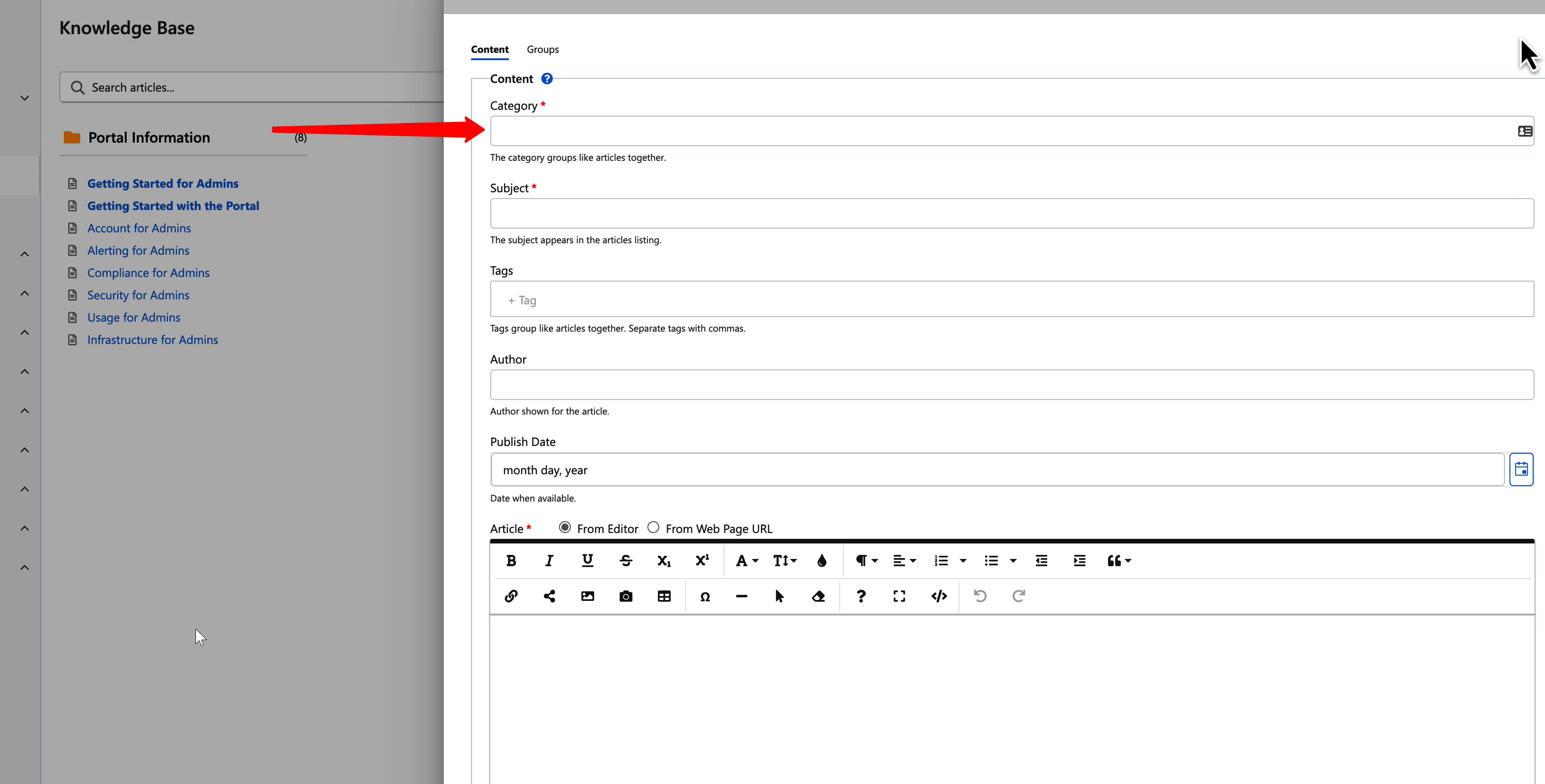 Creating a Knowledge Base Article – CloudRadial