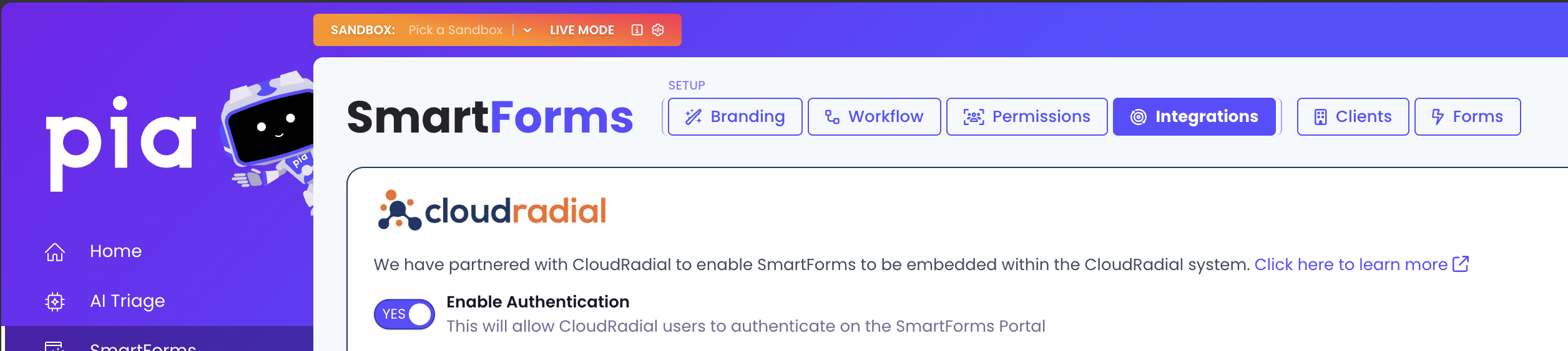 Integrating Pia with CloudRadial – CloudRadial