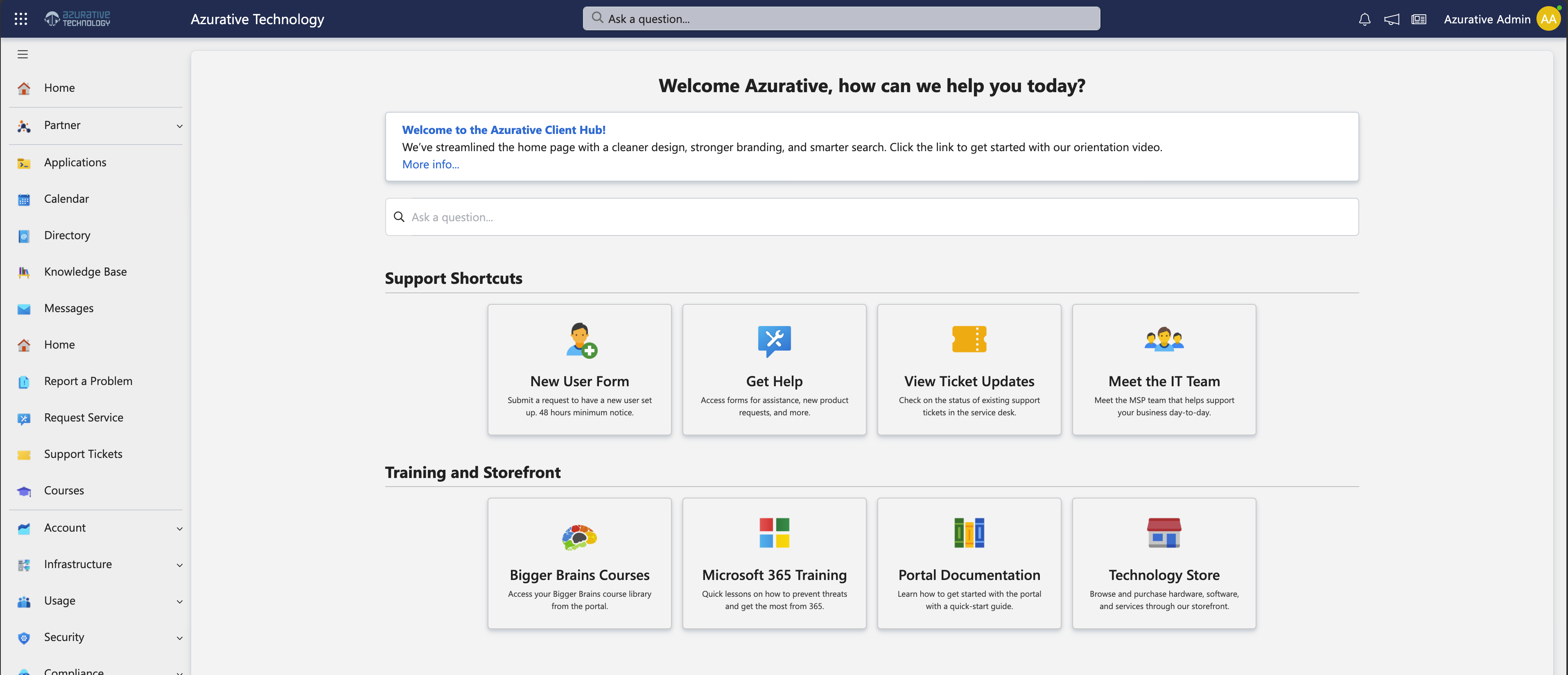 About the Search Home Page – CloudRadial