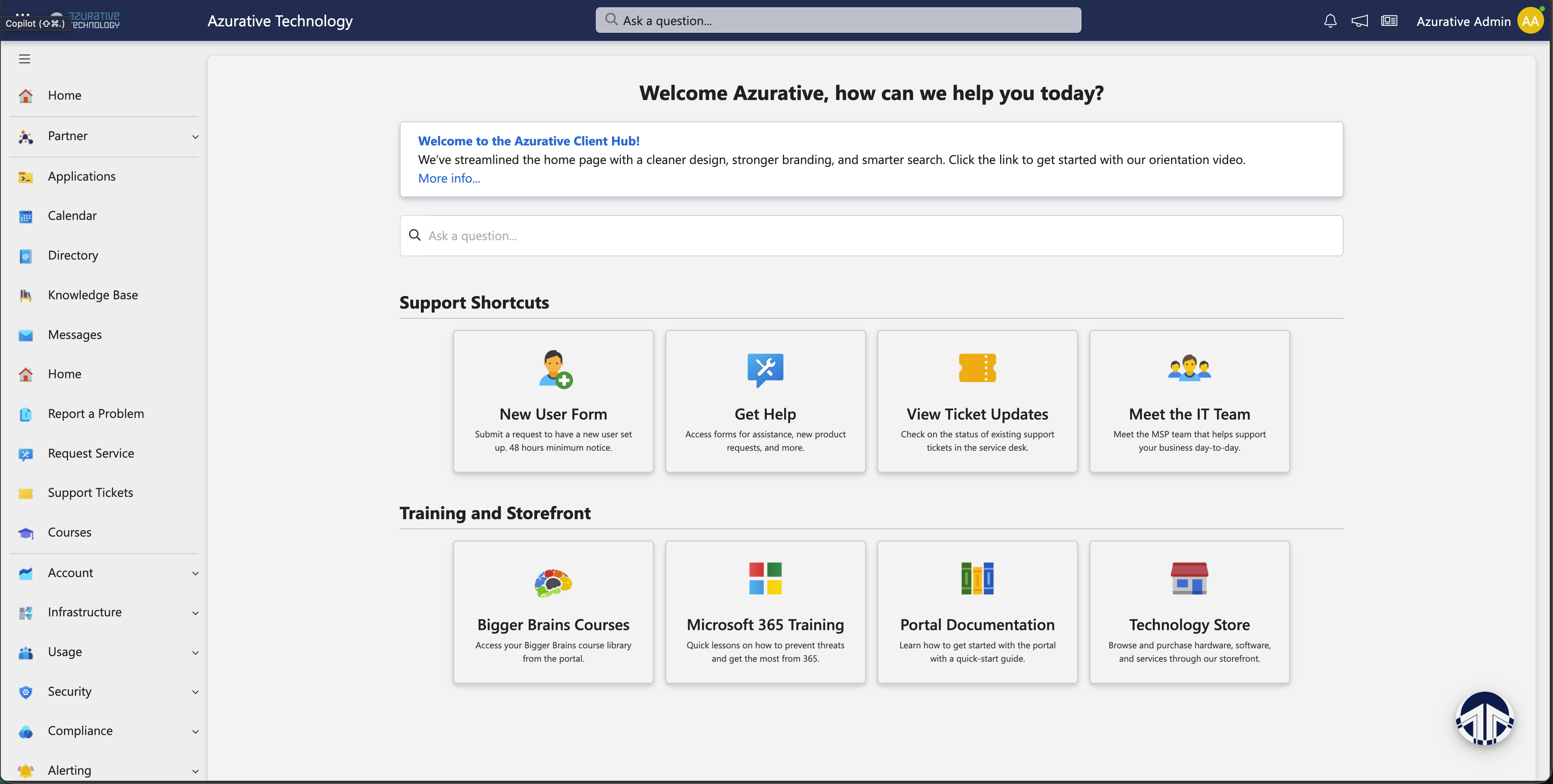 Setting Different Home Pages in CloudRadial UCP – CloudRadial