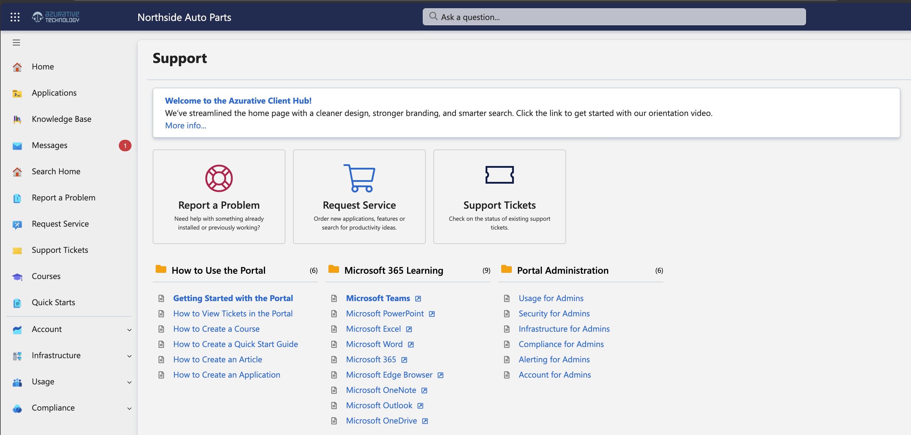 Setting Different Home Pages in CloudRadial UCP – CloudRadial