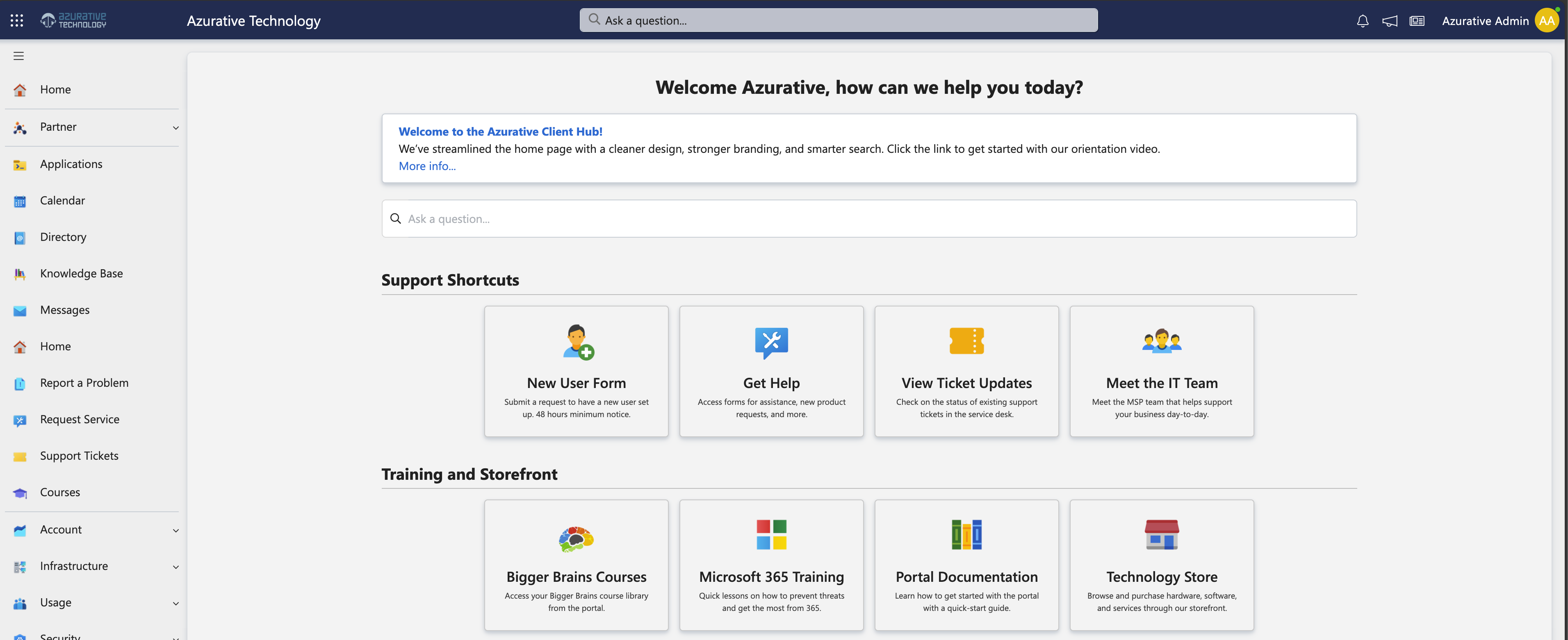 Setting Different Home Pages in CloudRadial UCP – CloudRadial