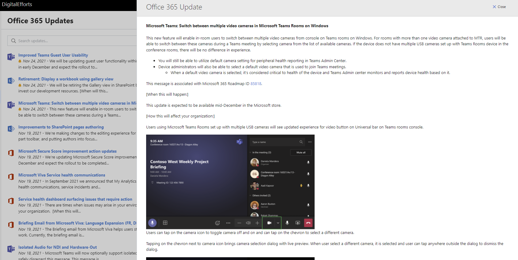 Understanding the Office 365 Updates Tab – CloudRadial