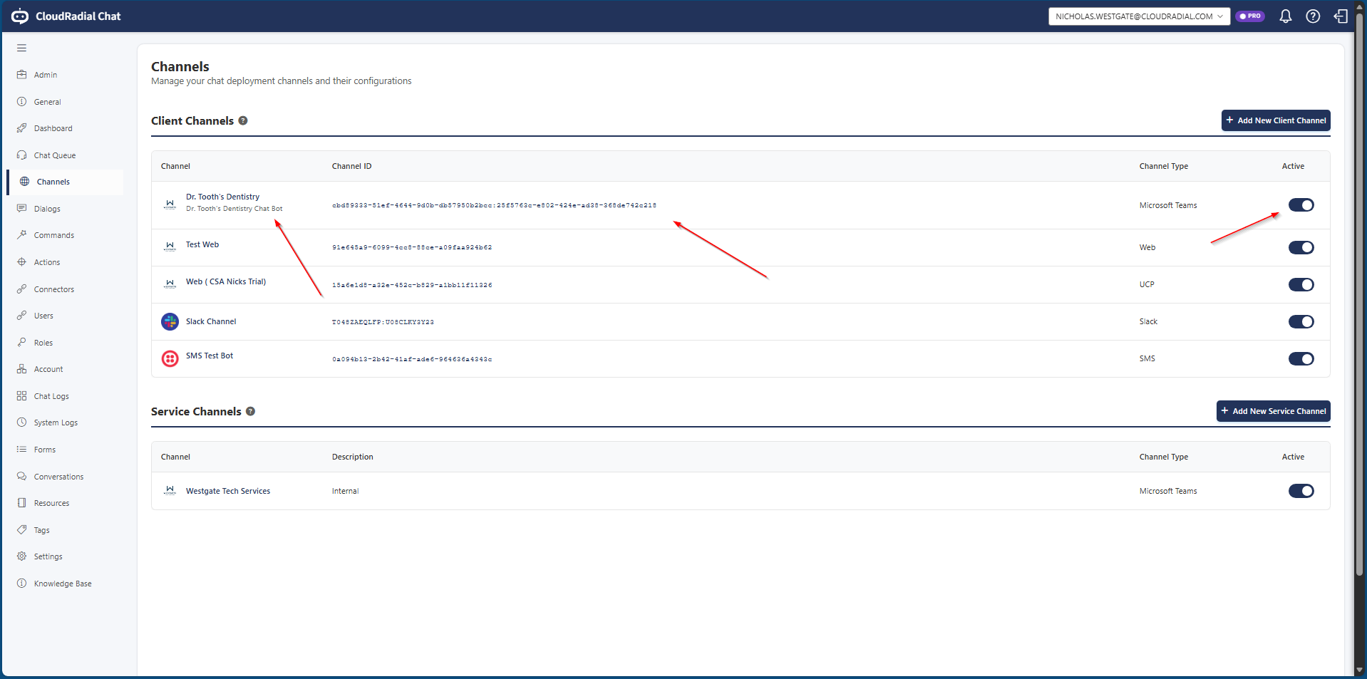 Connecting a Client to Teams in Chat – CloudRadial